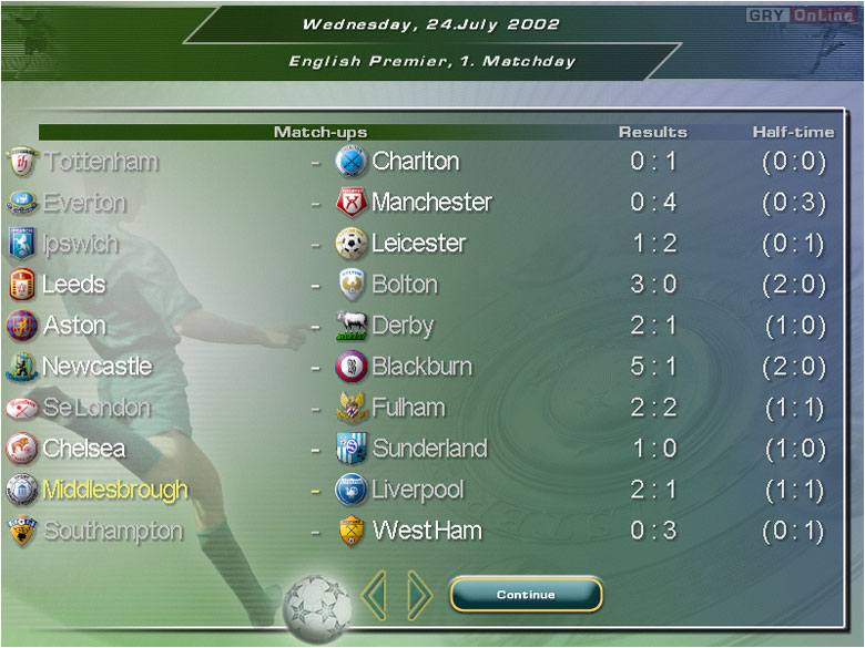 Soccer Manager (2002) - Game Database - gamepressure.com