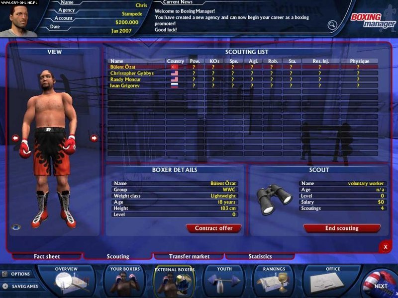 Worldwide Boxing Manager - Game Database - gamepressure.com