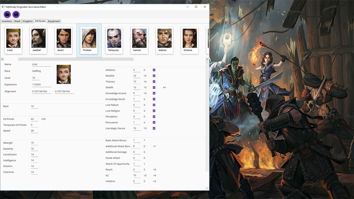 Pathfinder: Kingmaker GAME MOD Arcemi Pathfinder Kingmaker Editor (Save Editor) v.1.2.0 ...